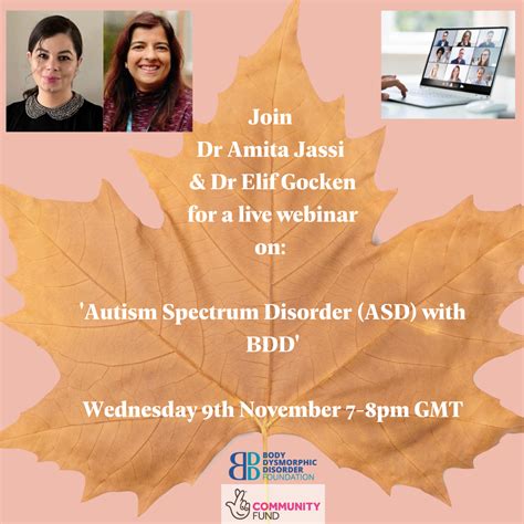 Autism Spectrum Disorder Asd With Bdd Body Dysmorphic Disorder Foundation Youth