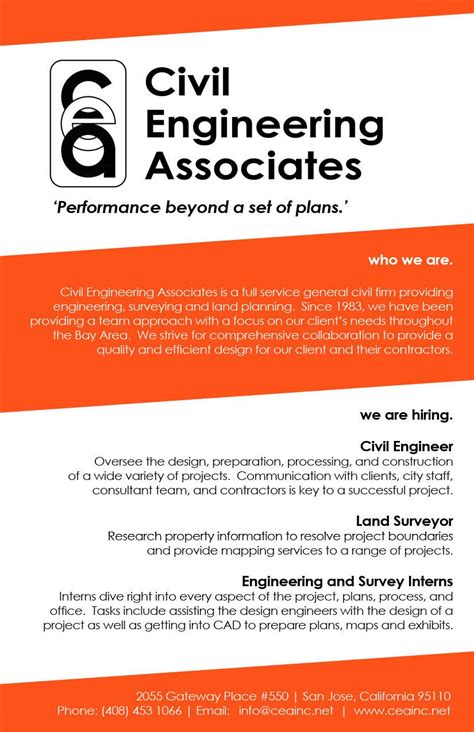 Civilengineering Hiring Planning Civil Engineering Associates Inc