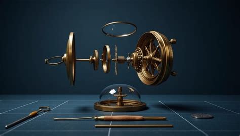Free Deconstructed Brass Compass Image Download At Stockcake