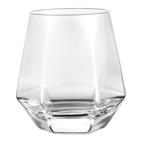 Glass Hexagonal Geometric Drinking Glass Tumbler Cocktail Glass With