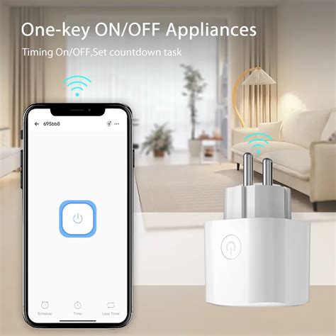 Glomarket Matter Smart Socket Plug 16a Eu Standard Smartphone Remote