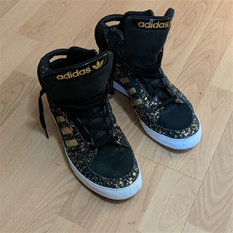 Adidas Shoes For Girls High Tops Gold