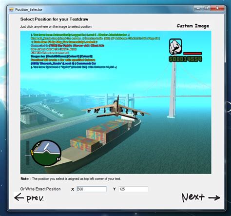 bsn textdraw editor software view screenshot