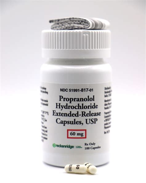 Propranolol Hydrochloride Extended Release Capsules Breckenridge