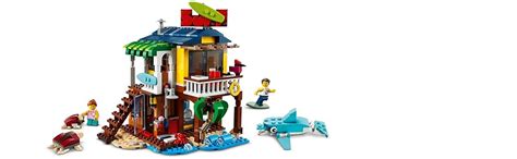 Lego Creator 3in1 Surfer Beach House 31118 Building Kit Featuring Surf Shack Lighthouse Toy