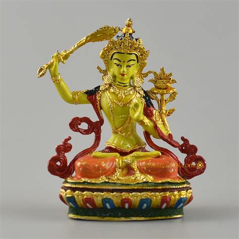 Small Manjushree Sculpture to Illuminate Your Mind