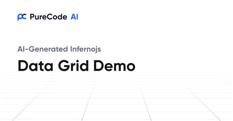 build great infernojs data grid demo components faster using ai tools
