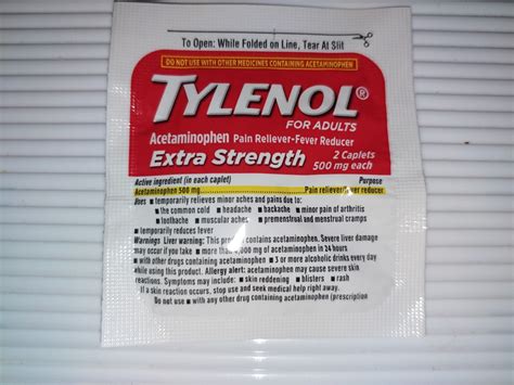 Tylenol Extra Strength Travel Size Package Of 2 Caplets 300450449108 Ebay