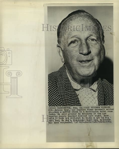 1964 Press Photo Braven Dyer Los Angeles Times Baseball Writer Noa9 Historic Images