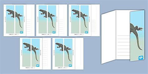 Lizard Folding Writing Template Teacher Made Twinkl