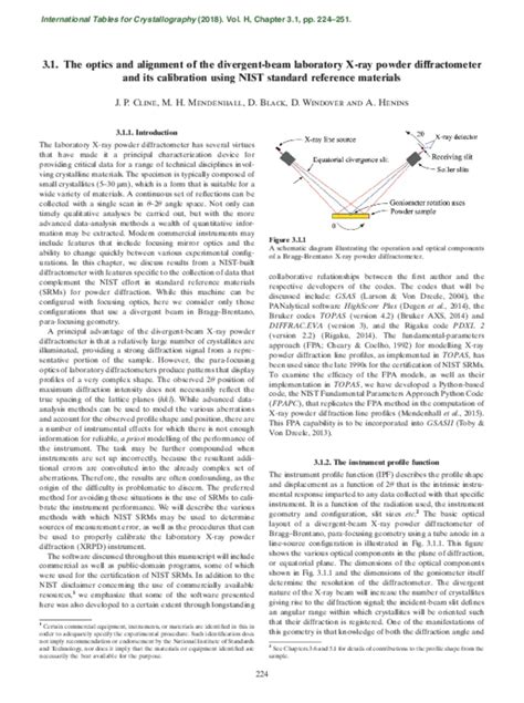 Pdf The Optics And Alignment Of The Divergent Beam Laboratory X Ray