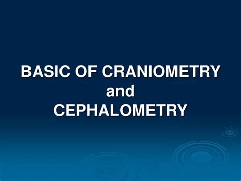 Ppt Cephalometry And Cephalometric Analysis For General Practitioners
