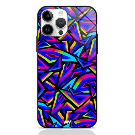 Abstract Pattern Glass Case Mw Stuffs