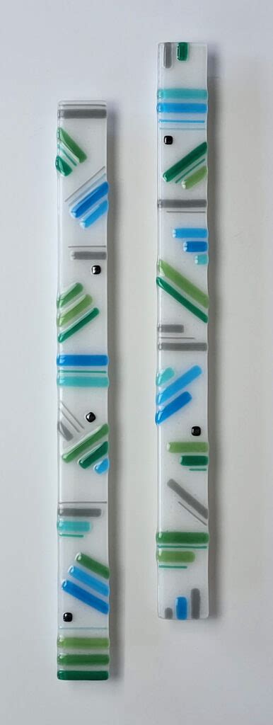 Pair Of Stix In Playful Blue And Green Celebration Of Fine Art