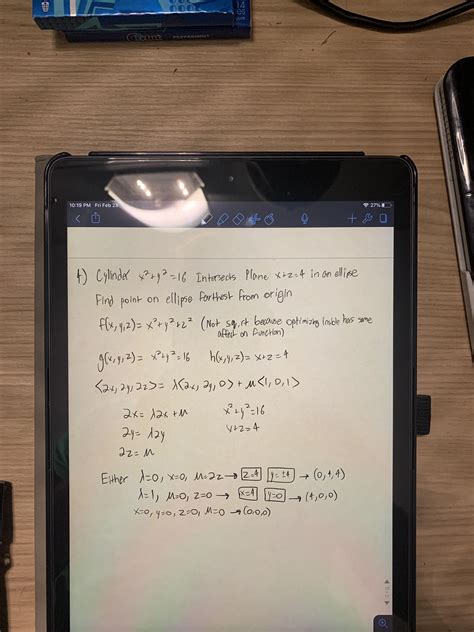 Can Someone Help With This Lagrange Multiplier Tried 4 0 0 0 4 4