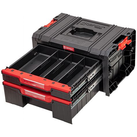 Шкаф за инструменти с органайзер, Qbrick System 2, Черен/Червен - eMAG.bg