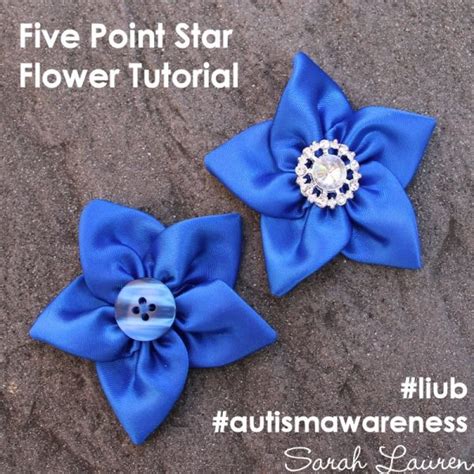 Five Point Star Flower Tutorial Sarah Lauren