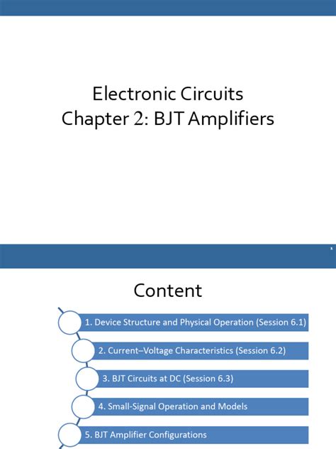 Chapter 2 Bjt Amplifiers Pdf Bipolar Junction Transistor Amplifier