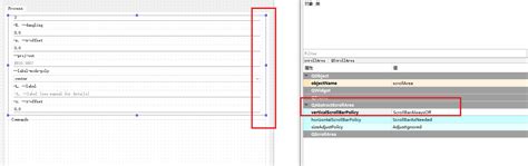 Qt Designer Scrollbars Not Showing Up Stack Overflow