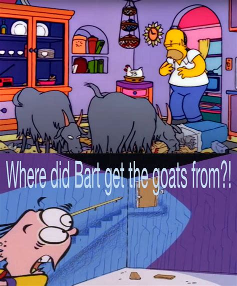Eddy Reacts To Goats In The Simpsons House By Jacobyel On Deviantart