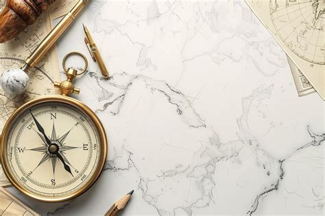 Compass And Other Drawing Figures Isolated On White Desk Premium Ai