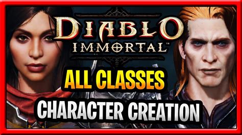 Diablo Immortal All Classes Customization Closed Beta Character