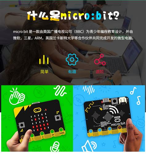 Microbit开发板micro bit中小学Python图形化编程入门V 套件 阿里巴巴