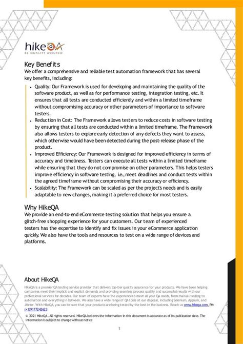 Hike Qa Test Automation Framework Pdf