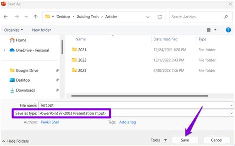 Ways To Fix Microsoft PowerPoint Not Saving Files On Windows Guiding Tech