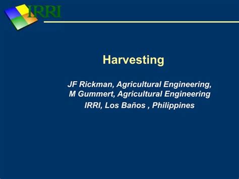 mod 2 harvesting ppt