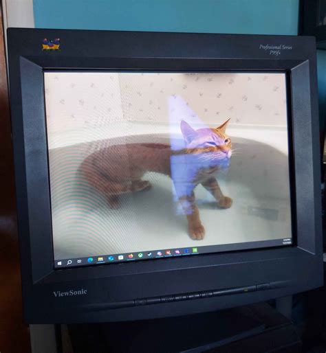 Viewsonic P95f 19 Perfectflat Vintage Crt Monitor For Parts Ebay