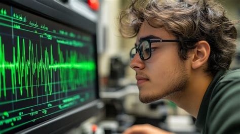 Free Analyzing Waveform Data Image Download At Stockcake