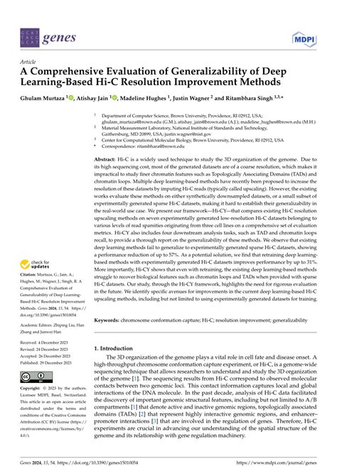 Pdf A Comprehensive Evaluation Of Generalizability Of Deep Learning Based Hi C Resolution
