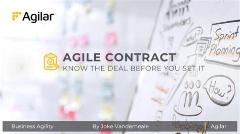 Agile Contract Know The Deal Before You Set It
