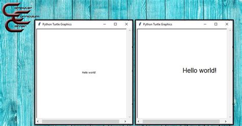 How Can I Print Hello World Python Turtle S Write Function Computer Corner