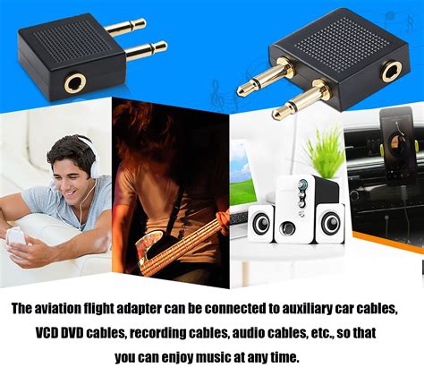 Airplane Headphone Adapterairfly Pro Plug35mm Dual