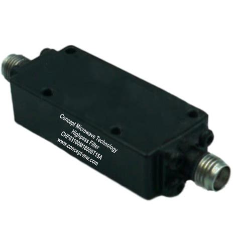 High Quality Rf Sma Highpass Filter Operating From 3100 18000mhz