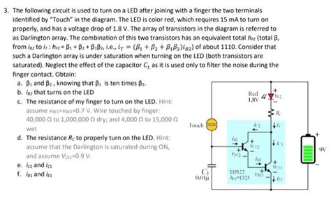 3 The Following Circuit Is Used To Turn On A LED Chegg Com