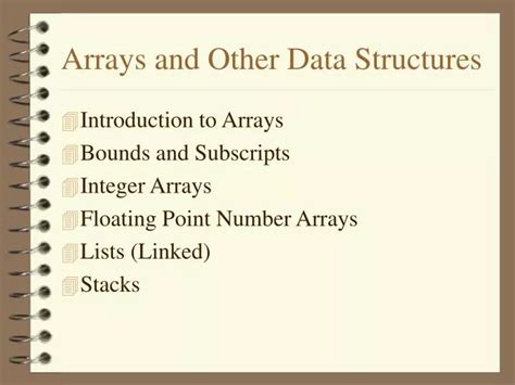 PPT Arrays And Other Data Structures PowerPoint Presentation Free Download ID 729790