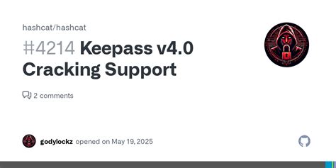 Keepass V40 Cracking Support · Issue 4214 · Hashcathashcat · Github