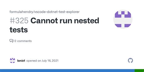 Cannot Run Nested Tests Issue Formulahendry Vscode Dotnet Test Explorer Github