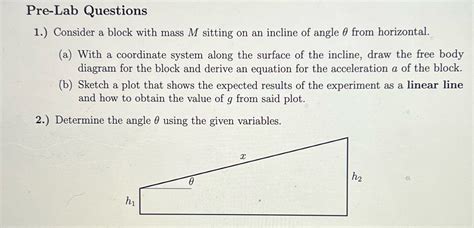 Solved Pre Lab Question Part 1 And 2 Pre Lab Questions 1 Consider