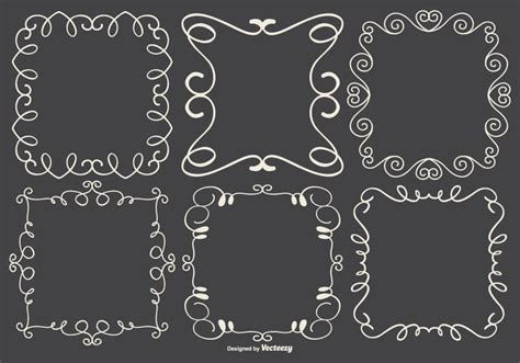 Cute Doodle Frames Collection 145563 Vector Art At Vecteezy