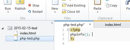 PHP On Windows Using WebMatrix Single Click Install Tek Eye