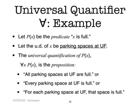 Predicate Logic Flashcards Quizlet