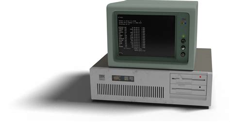 I Created An Ibm Pc At 5170 With A Cga Monitor 5153 No Keyboard