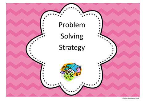 Problem Solving Strategies Posters Preview Teaching Resources