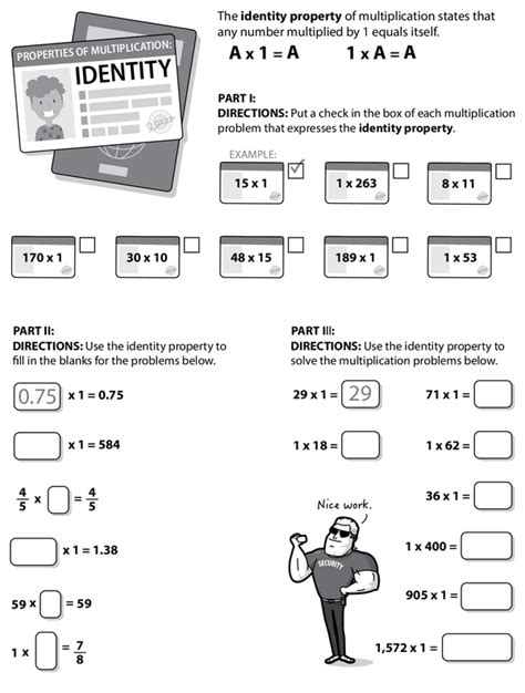 Understanding The Identity Property Of Multiplication