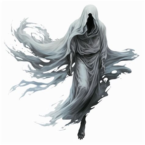 Premium Photo Vector Wraith Realistic Fantasy Artwork Of A Ghost In A
