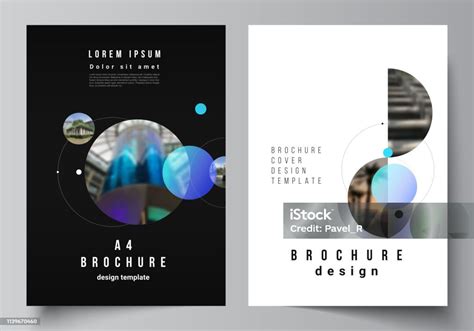 A4 형식의 벡터 레이아웃 브로셔 전단지 소책자를 위한 현대적인 커버 모의 광고 디자인 템플릿 심플한 디자인의 미래형 컨셉 행성